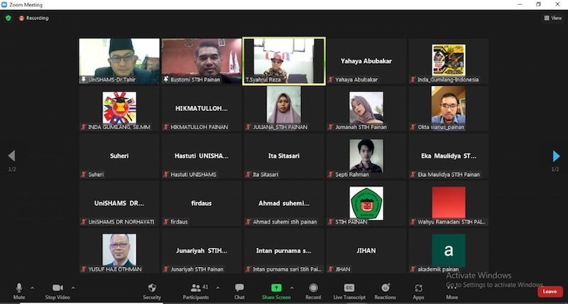 Sambut Hari Lahir Pancasila, STIH Painan Gelar Webinar Internasional ...